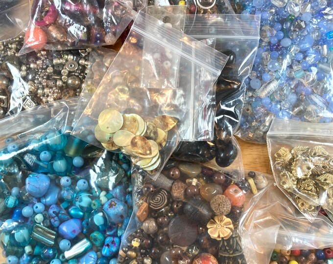 HUGE Box of Mixed Beads - Assorted Colors and Materials Bead Soup ...