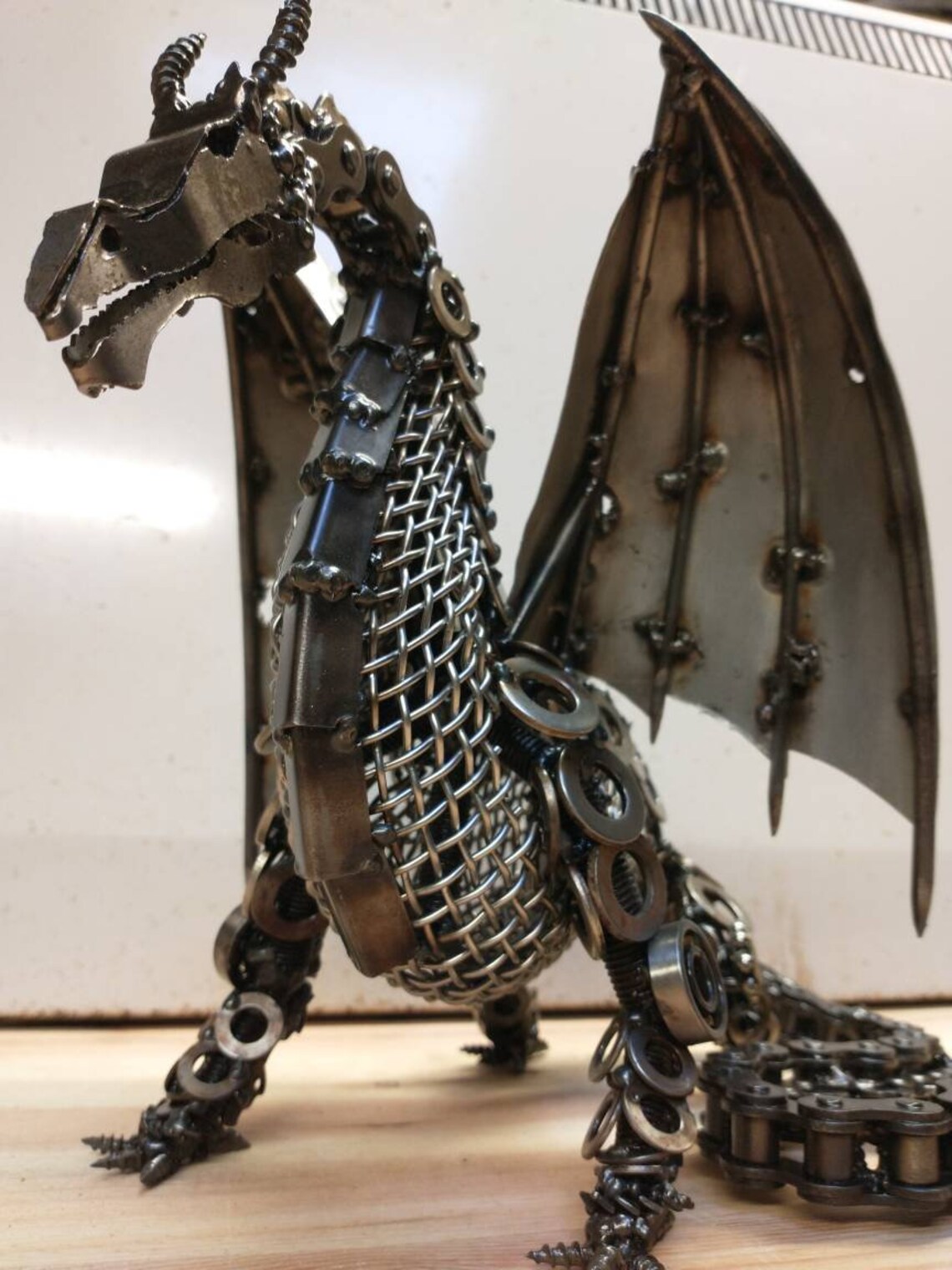 Scrap Metal Art Dragon Welded | Etsy