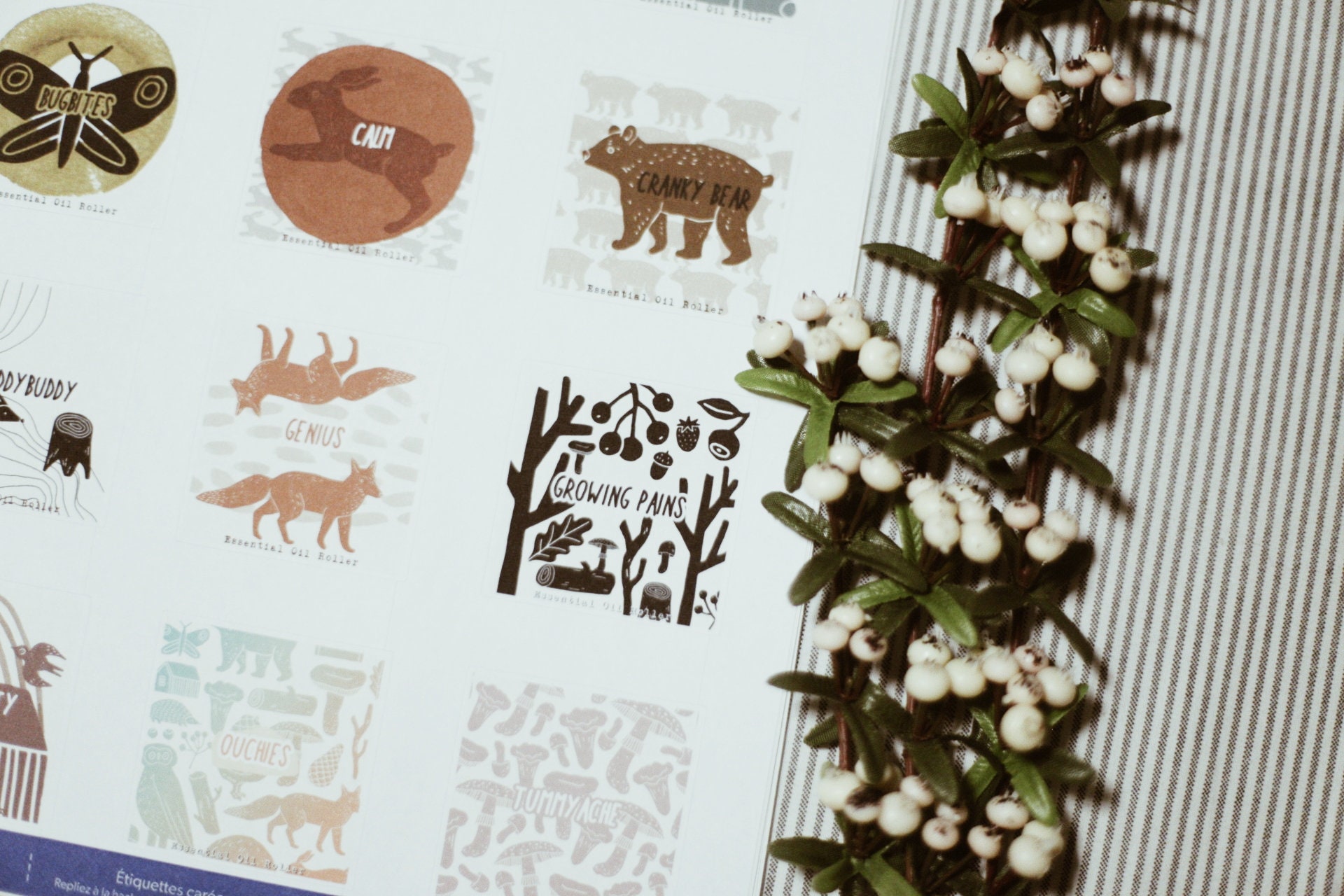 Woodland Forest ⋒ Label ⋒ Kiddo Collection // Essential Oils Label ...