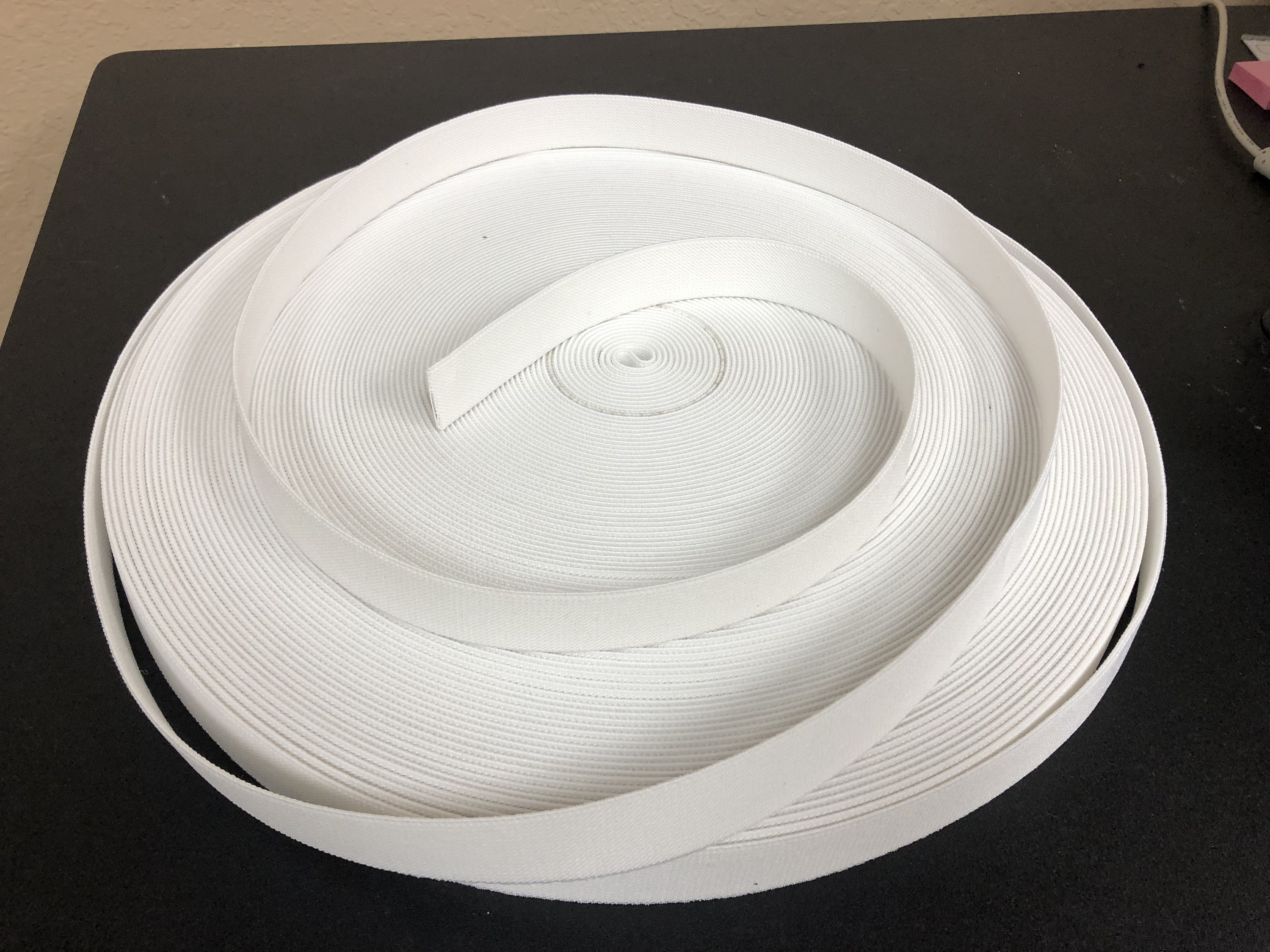 Solid White Elastic Band 25mm Wide 1 Inch 1 Yard - Etsy