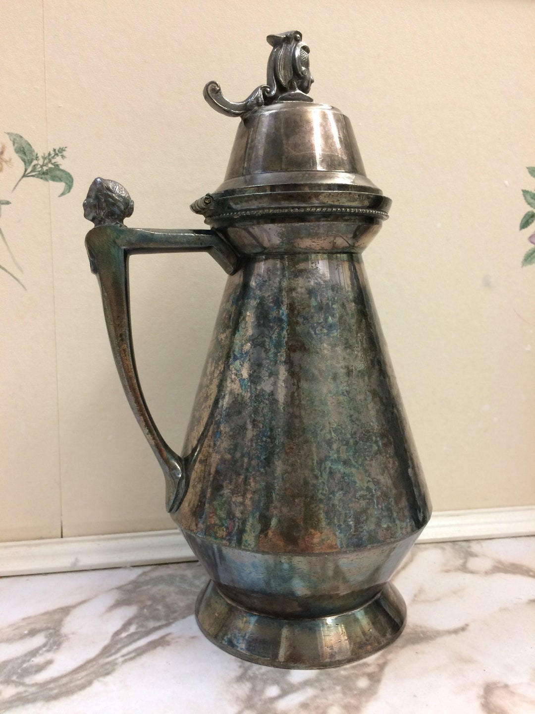 Antique.pitcher. Rare. Pairpoint Mfg.co. Quadruple Silver Plated. 1710 ...