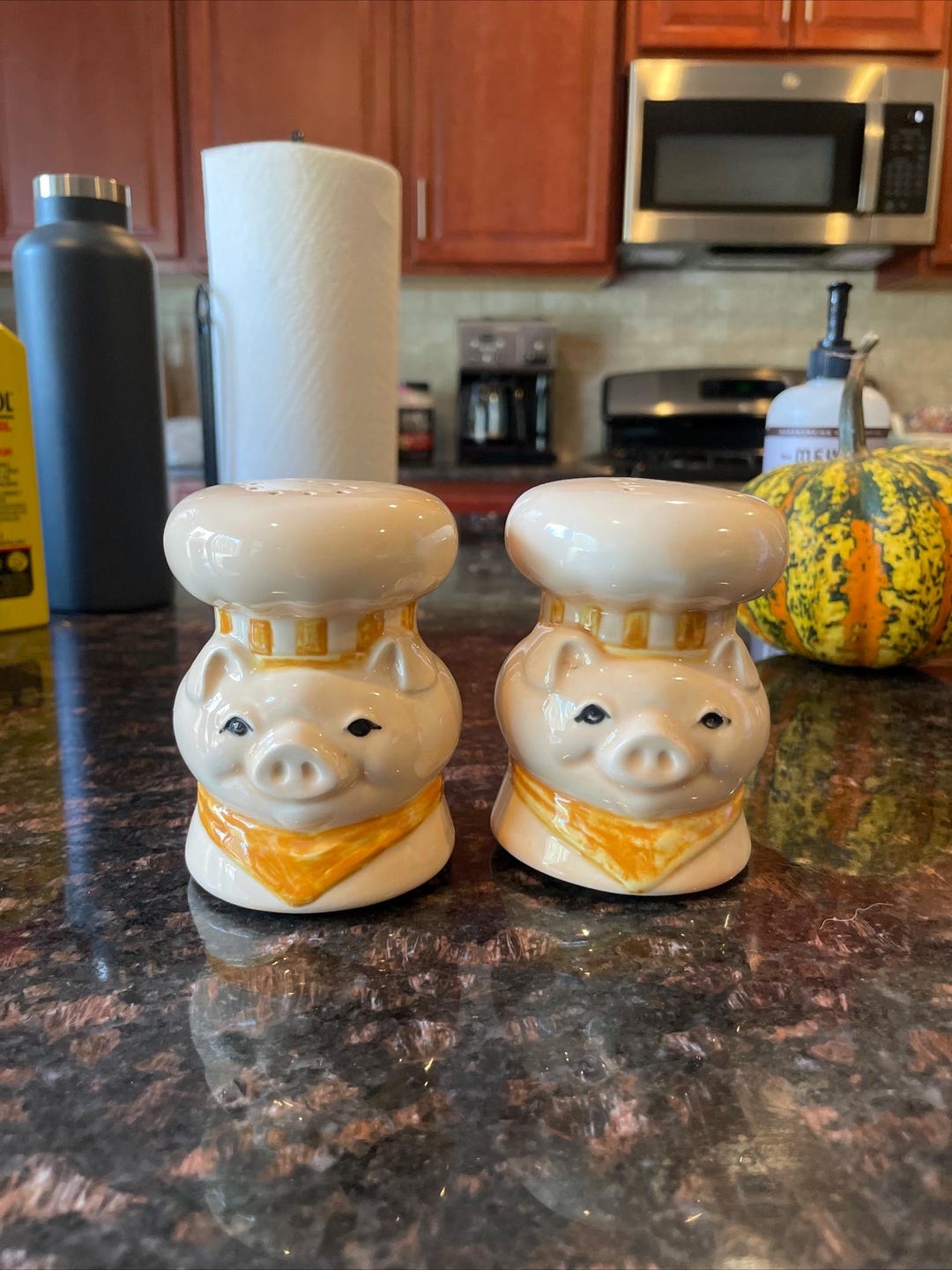 Vintage Chef Pigs Salt and Pepper Shakers With Plugs - Etsy