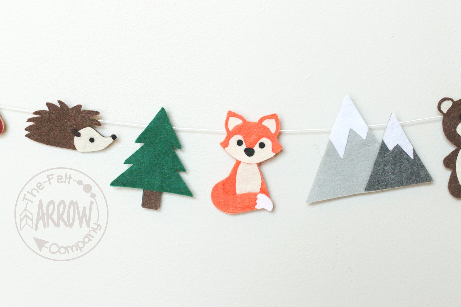 Woodland Animal Felt Garland Woodland Nursery Woodland | Etsy