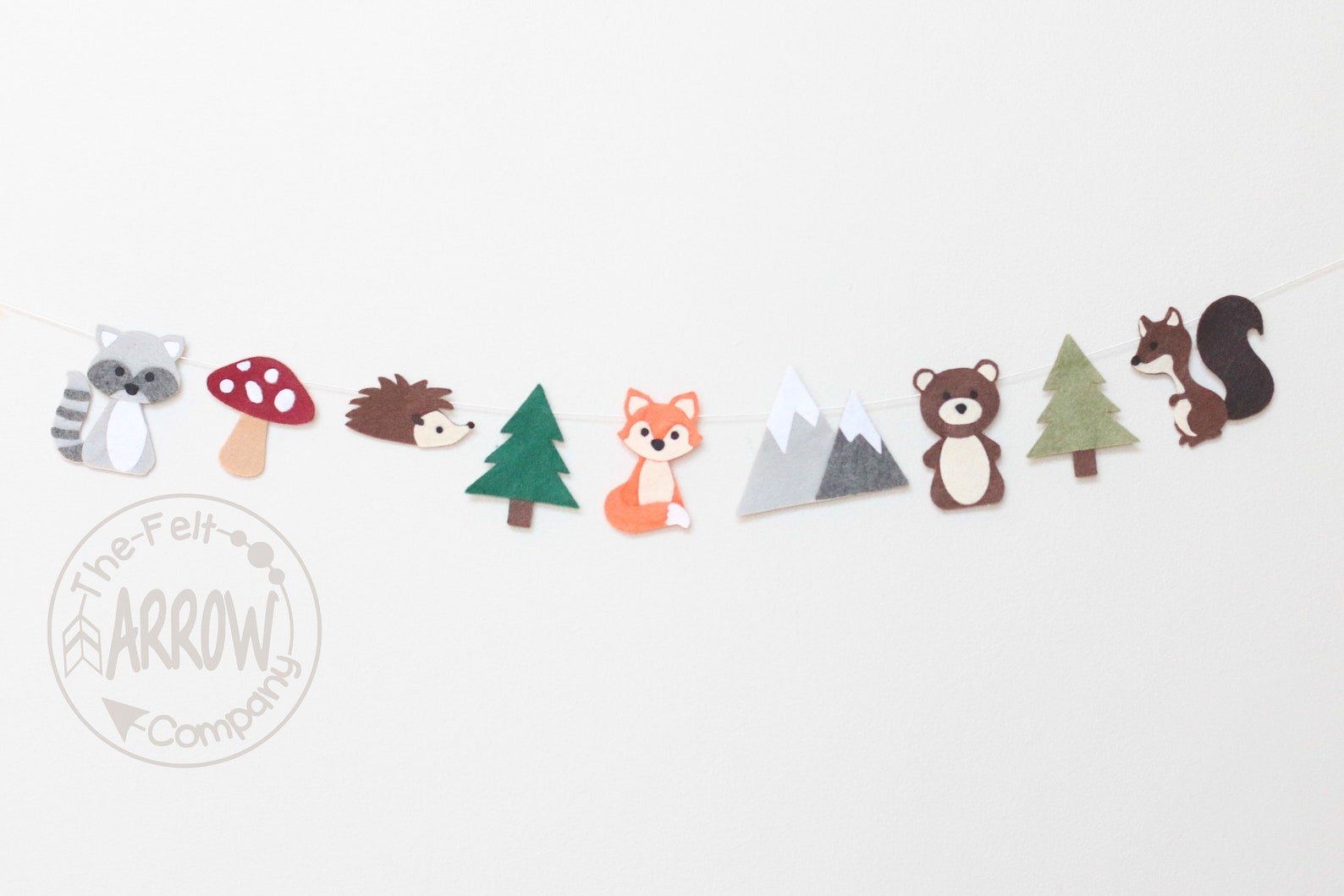 Woodland Animal Felt Garland Woodland Nursery Woodland | Etsy