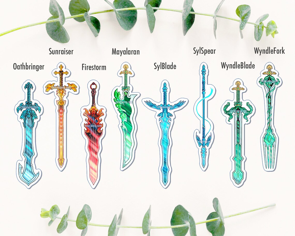 Sylblade Stickers Shardblade Stormlight Stickers Sword - Etsy