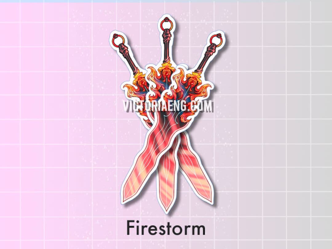 Firestorm Stickers, Shardblade Stormlight Stickers, Sword Stickers - Etsy