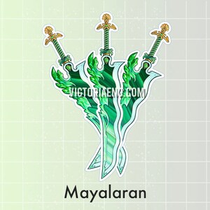 Mayalaran Stickers, Adolin Shardblade Stormlight Stickers, Sword ...