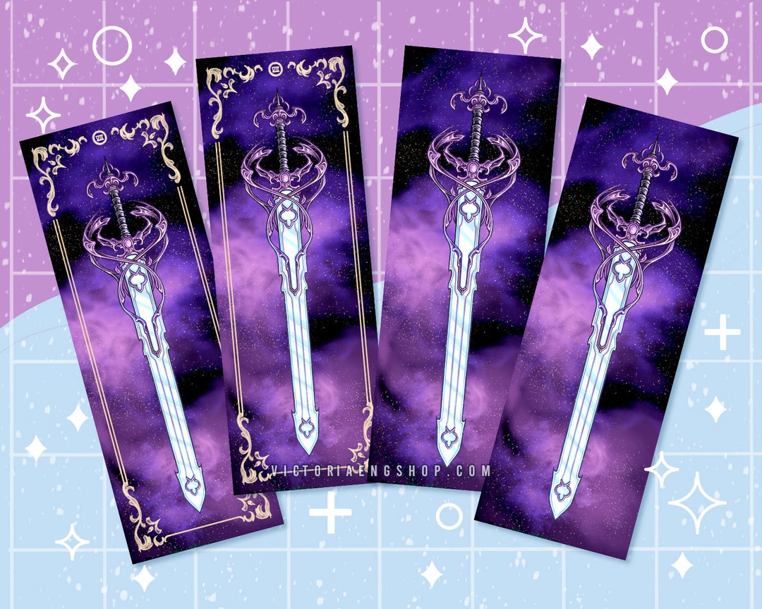 Pattern Shardblade Bookmark, Stormlight Archive Inspired, Literary ...