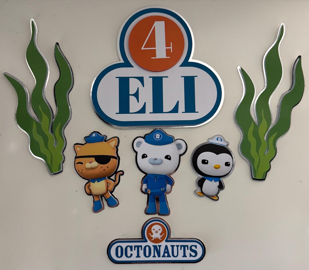 Octonauts Cake Toppers | Birthday Party Decorations | Cupcake Toppers ...