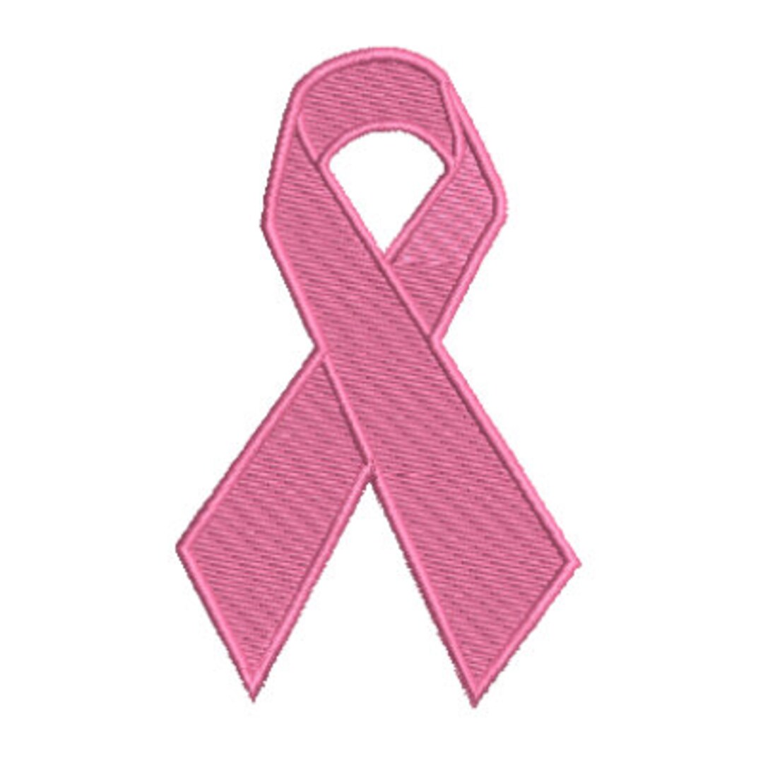 Breast Cancer Ribbon Embroidery Design - Etsy