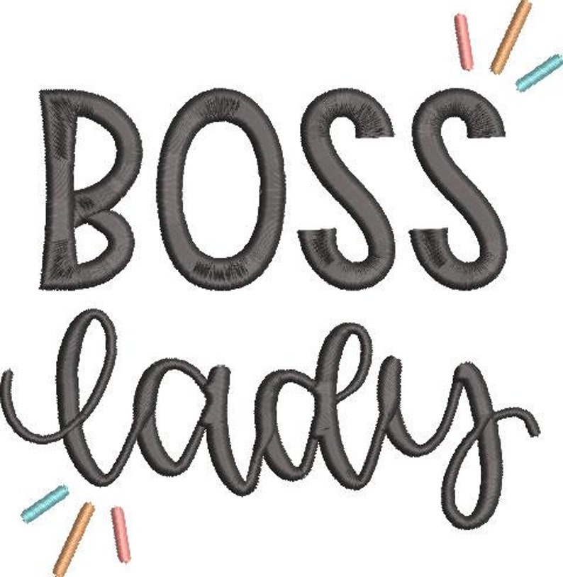 Boss Lady Embroidery Design - Etsy