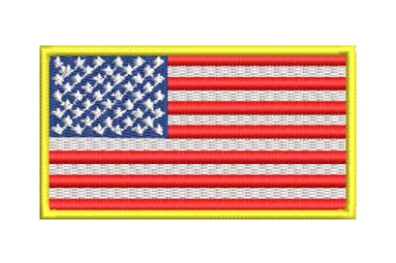 American Flag Embroidery Design - Etsy