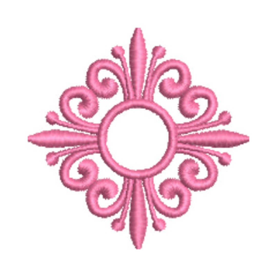 Diamond Scroll Embroidery Design - Etsy