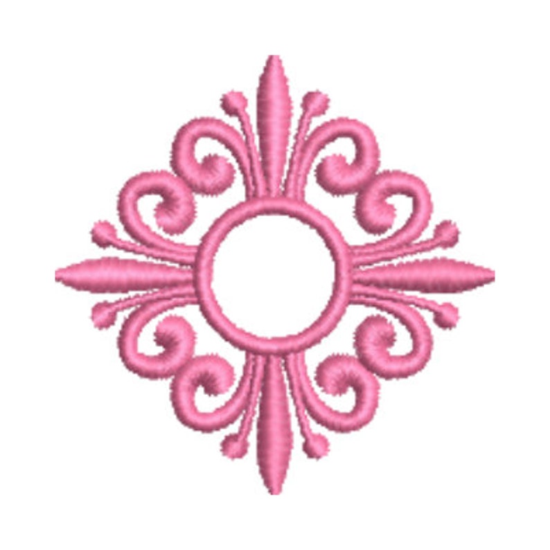 Diamond Scroll Embroidery Design - Etsy