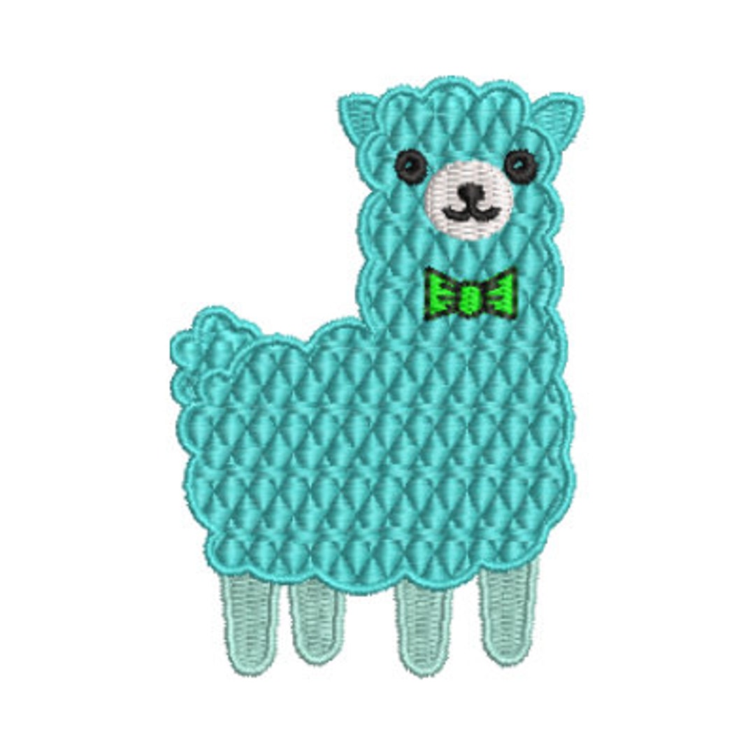 Llama Embroidery Design - Etsy