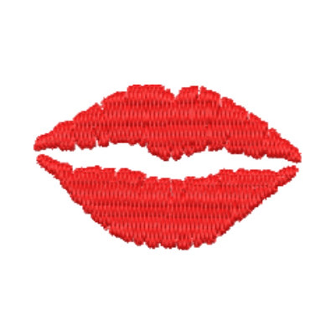 Lips Embroidery Design - Etsy