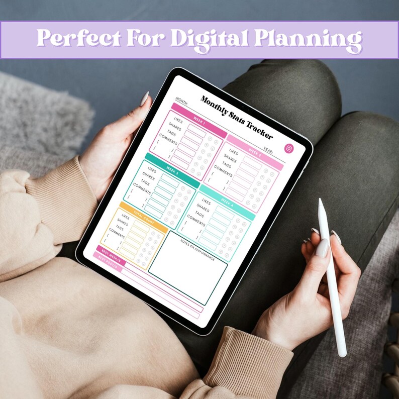 35-page Instagram Planner & Tracker | Content Planning, Hashtag Bank ...