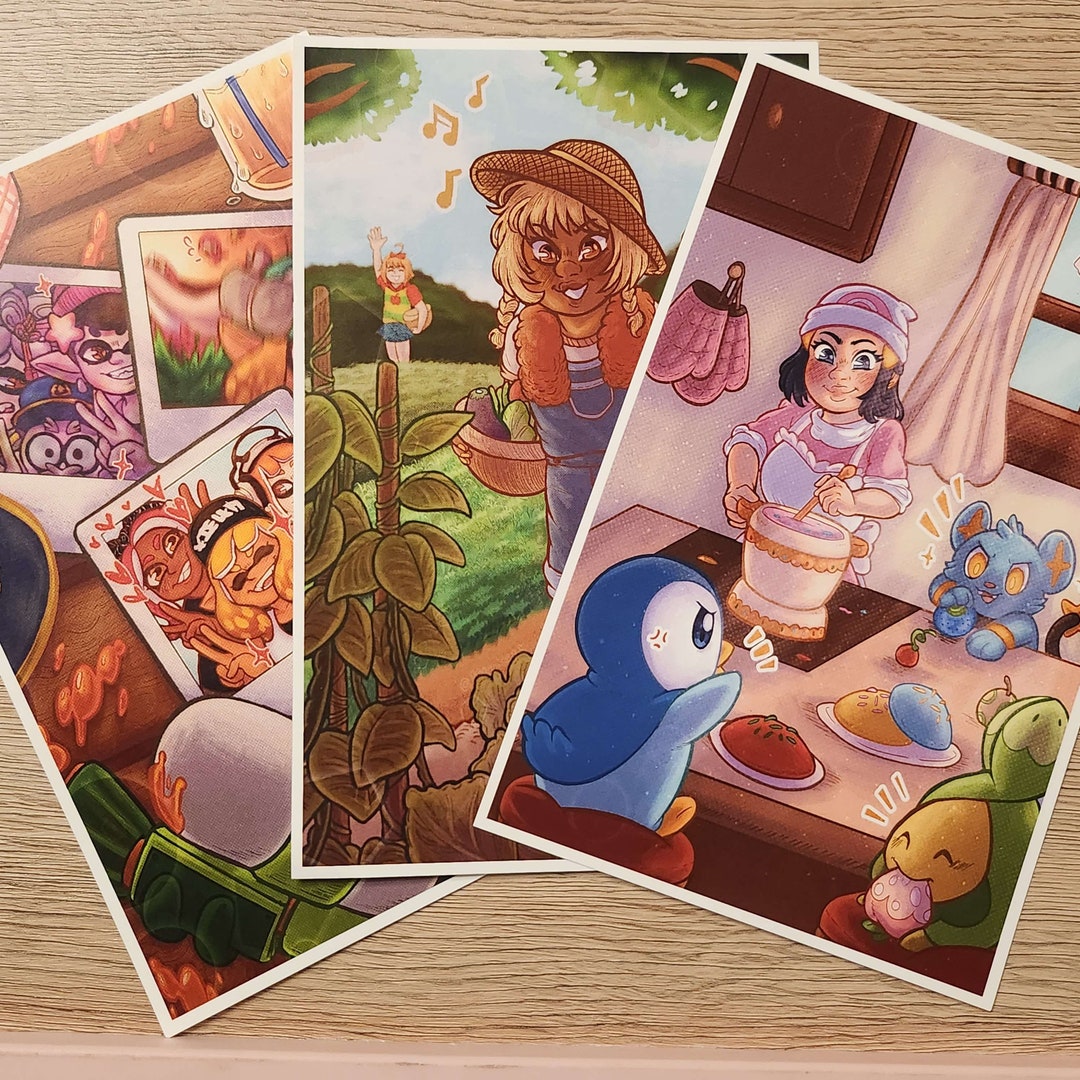 A5 Fandom Zine Art Prints Splatoon, Tokyo Mew Mew, Pokemon - Etsy