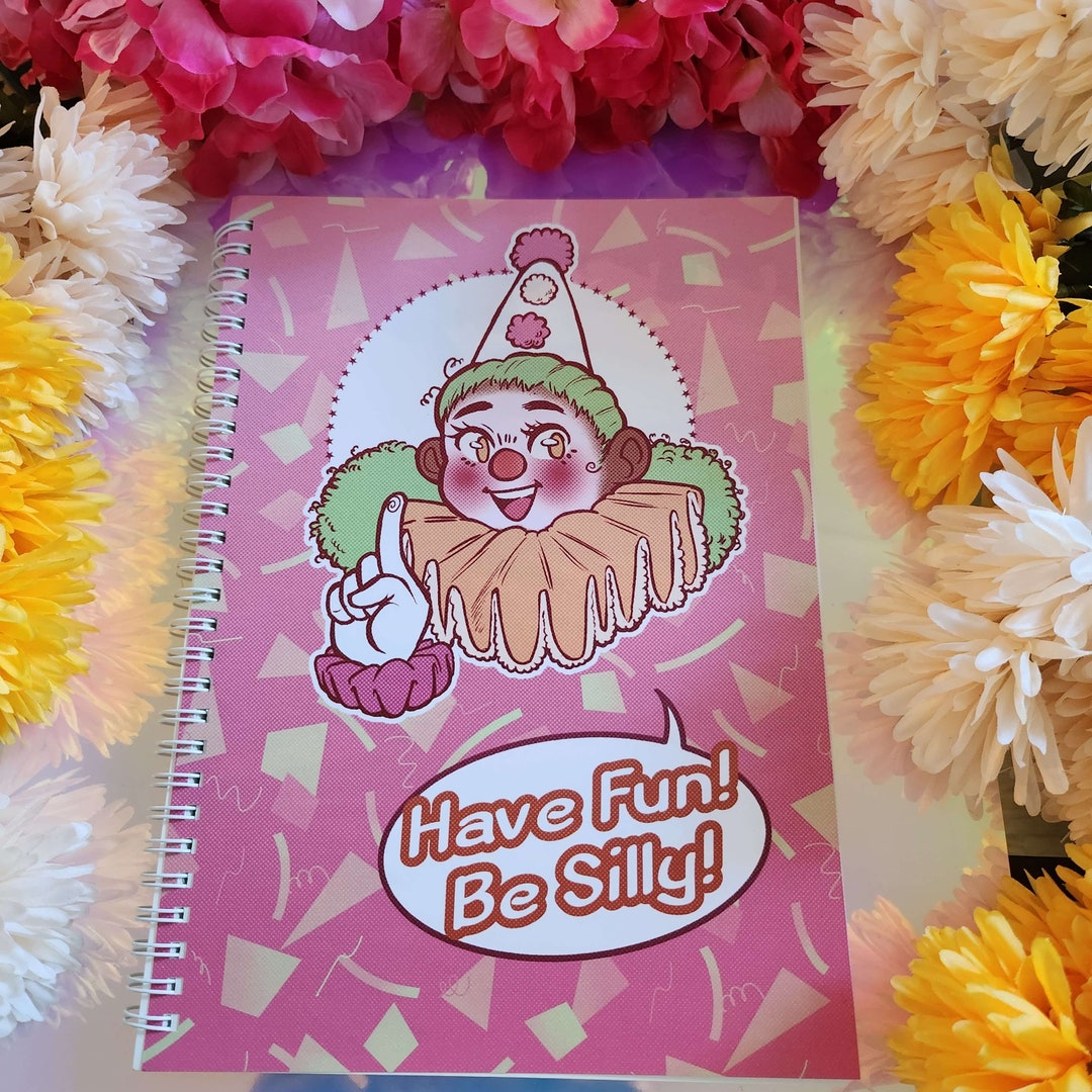 Have Fun Be Silly Clown Core Dotted Notebook - Etsy