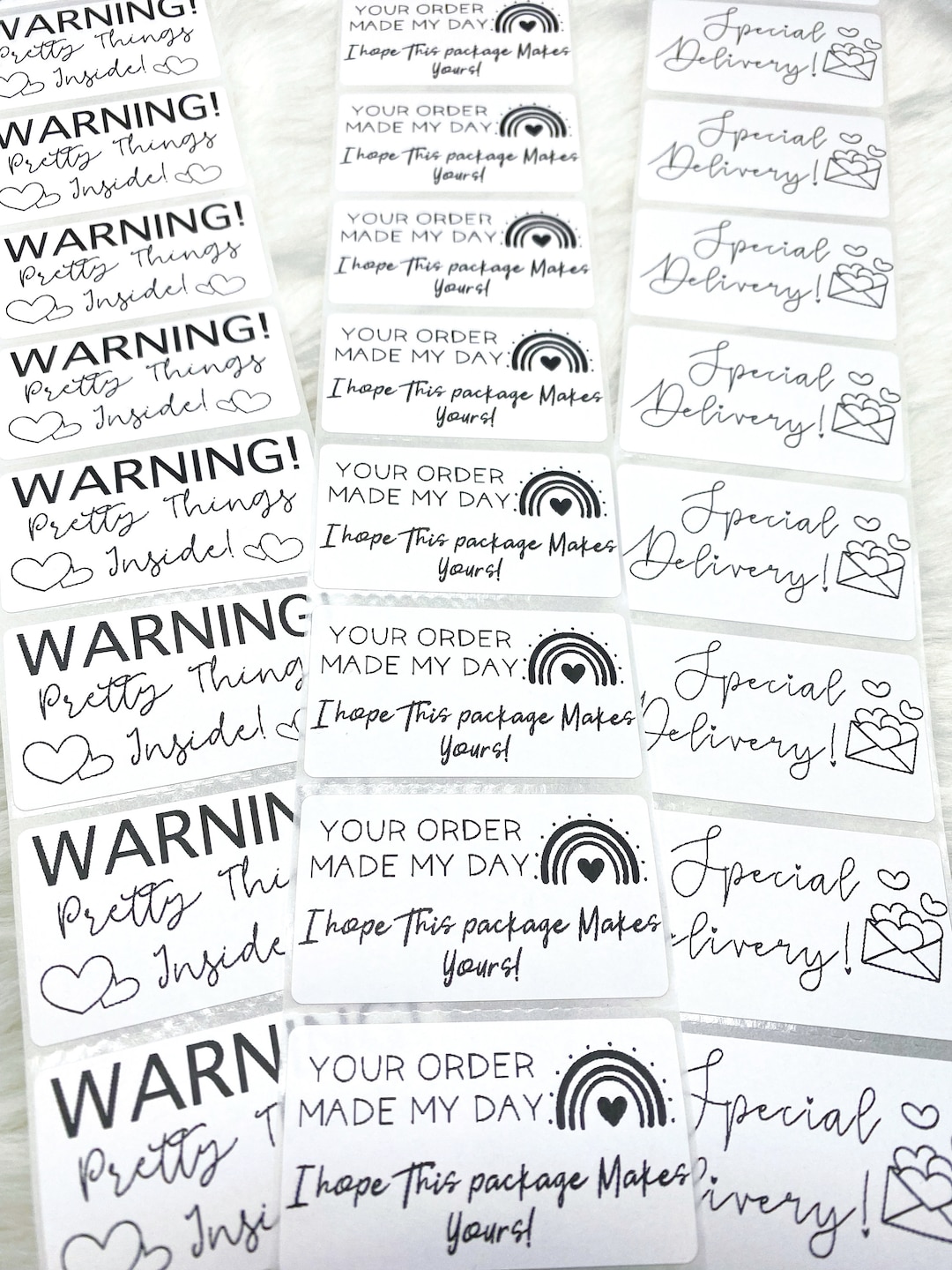 Delivery/package Thermal Stickers - Etsy
