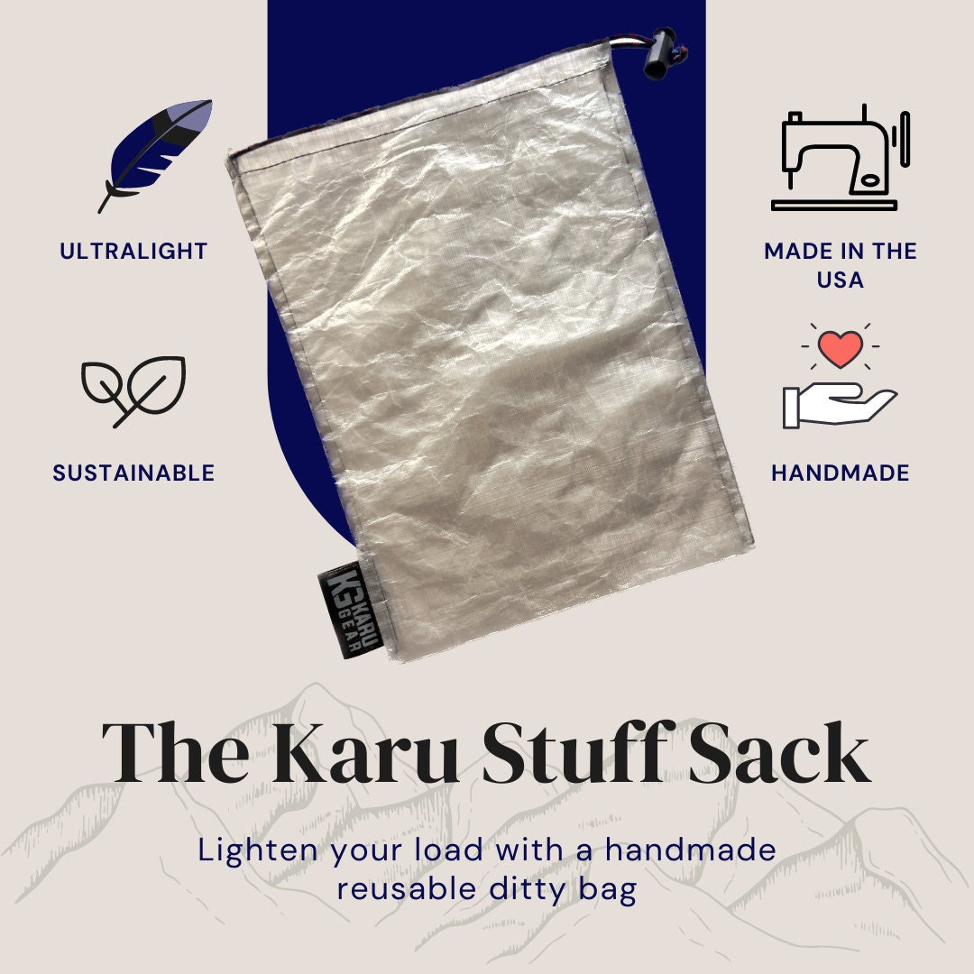 Ultralight Dyneema Stuff Sack - Cuben Fiber Bag, Backpacking Bag, Draw ...