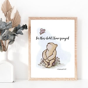 Winnie the Pooh, Pooh for This Child I Have Prayed-1 Samuel 1:27, Bible ...