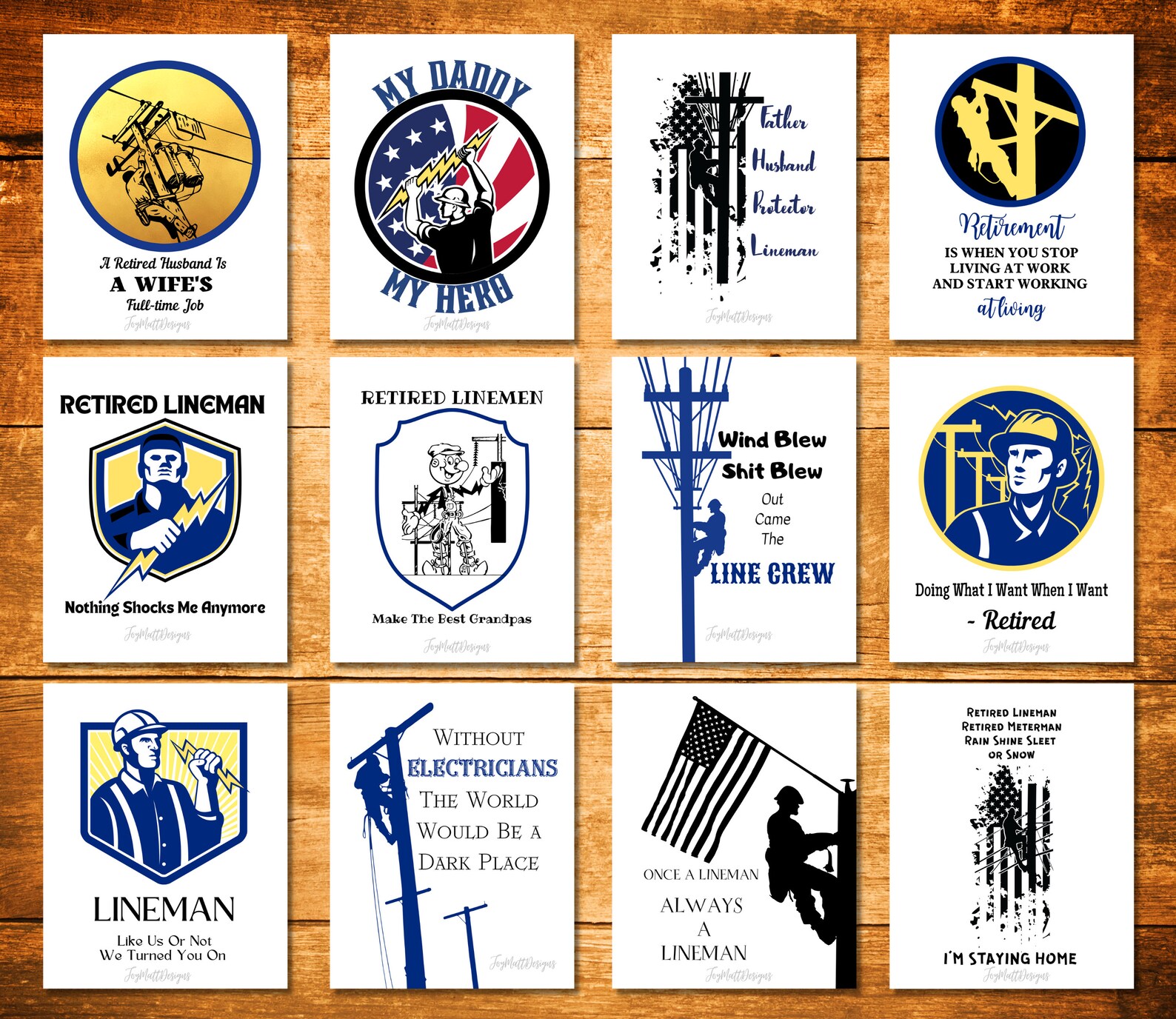 Lineman Retirement Quotes Bundle, Retirement Lineman Quotes, Party ...