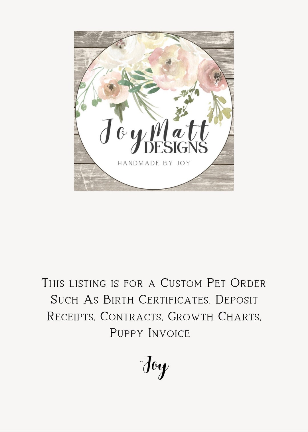Custom Pet Order, Logo, Breeder Forms, New Dog Owner, New Puppy ...
