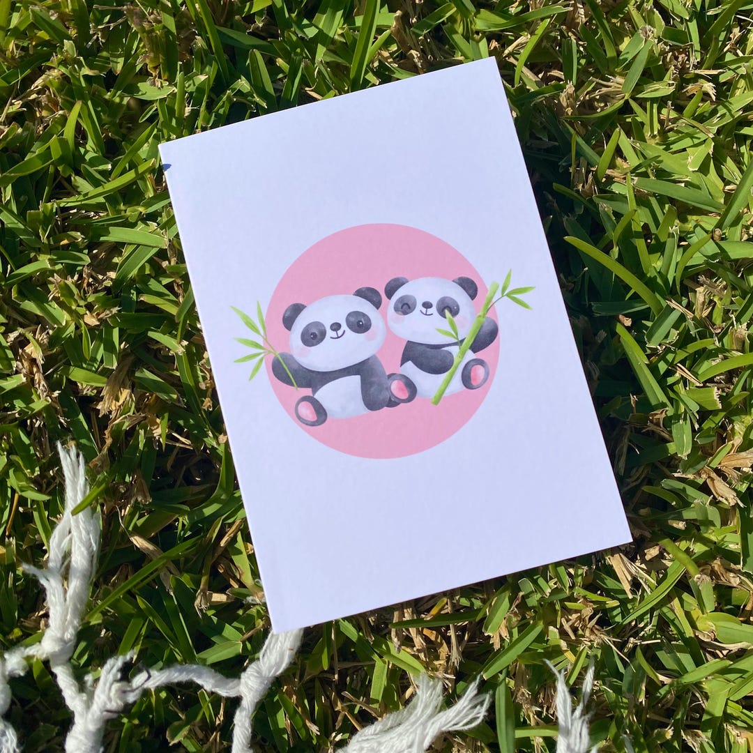 Panda Anniversary Card: Romantic Couple, Celebration Card - Etsy UK