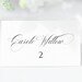 Elegant Wedding Place Names Template Printable Wedding Name Card ...