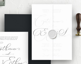 Emerald Green Wedding Ceremony Program, Printable Modern Program ...