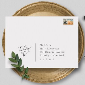 Wedding Address Envelope Template Printable Wedding Envelope, RSVP ...