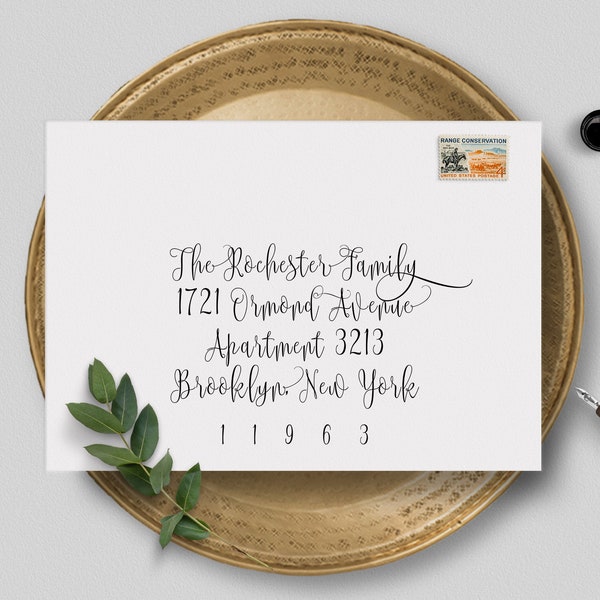 Calligraphy Envelope - Etsy