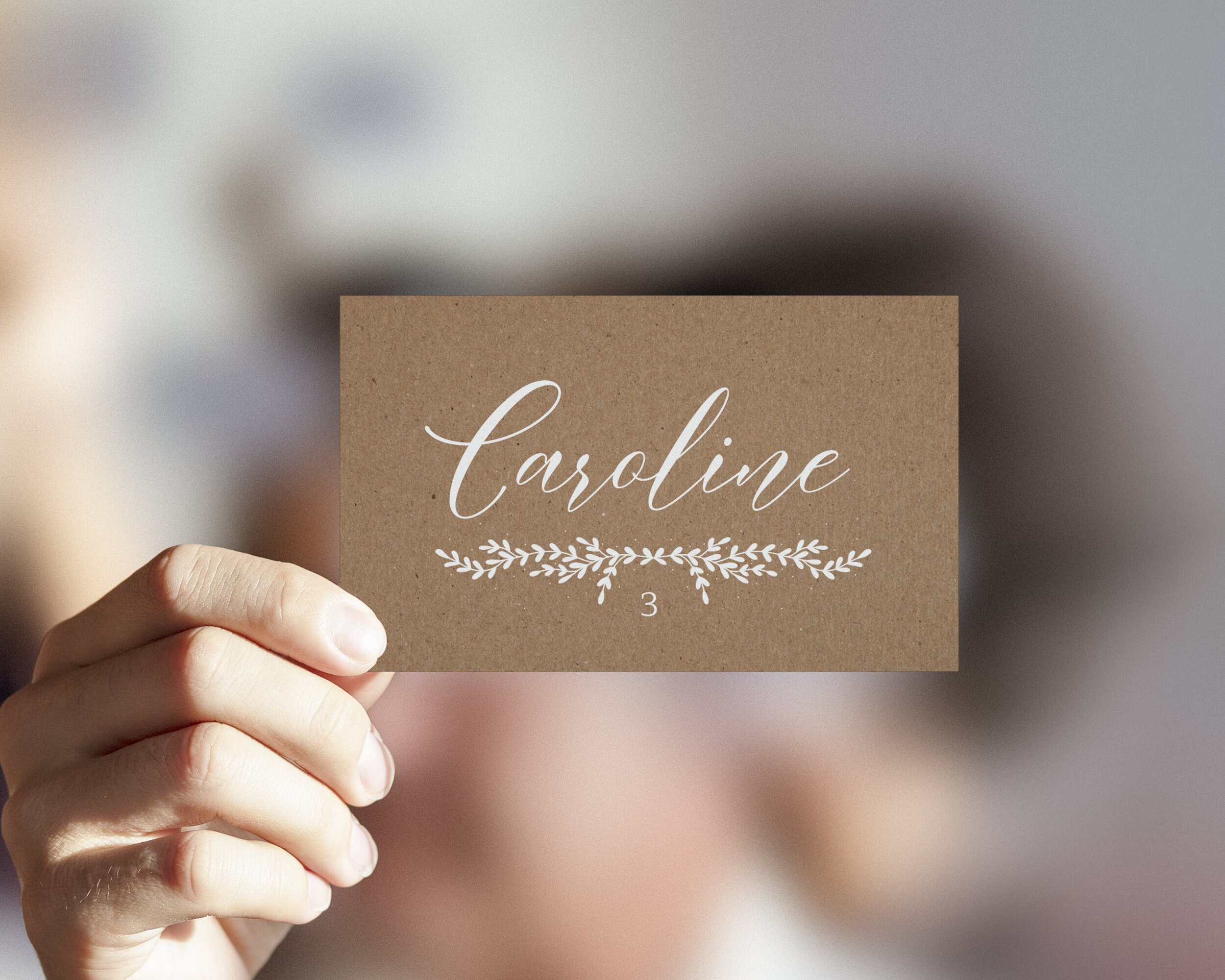 Rustic Wedding Place Names Template Modern Printable Wedding | Etsy