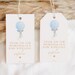 Printable Baby Shower Gift Tag It's A Boy Blue and White - Etsy