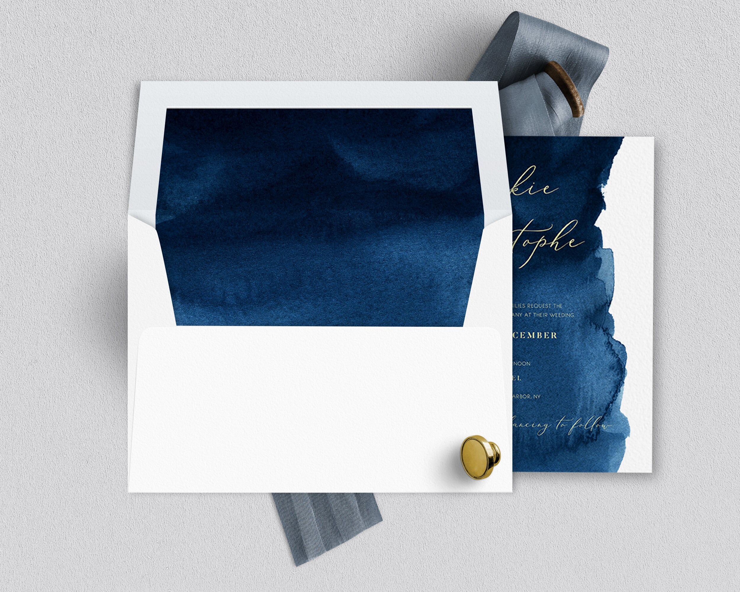 Navy Blue Envelope Liner Template Printable Envelope Liner - Etsy