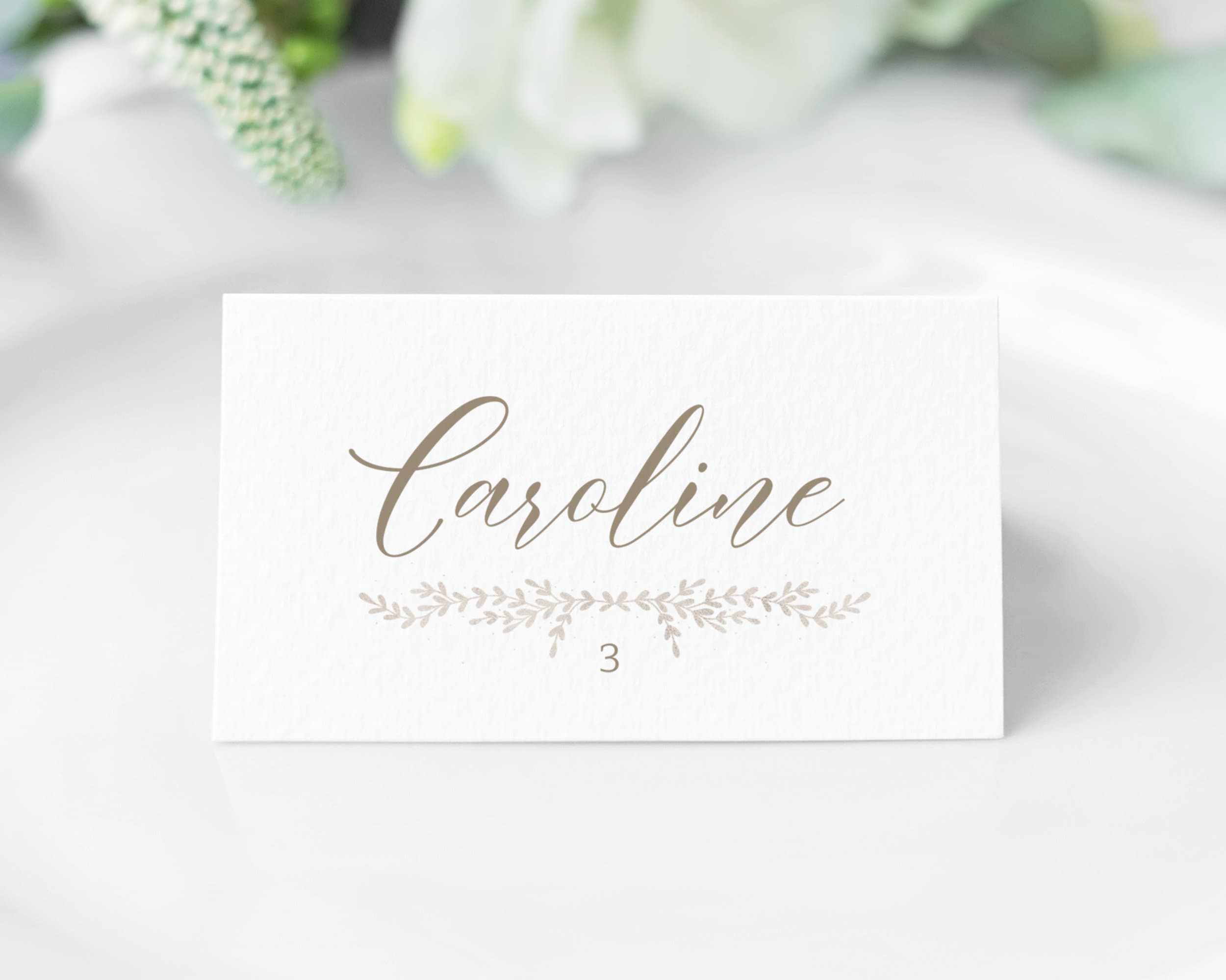 Rustic Wedding Place Names Template Modern Printable Wedding | Etsy