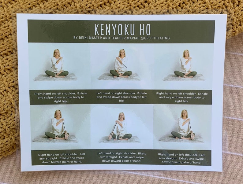 Kenyoku Ho Reiki Meditation Reference Guide Chart, Usui, Laminated - Etsy