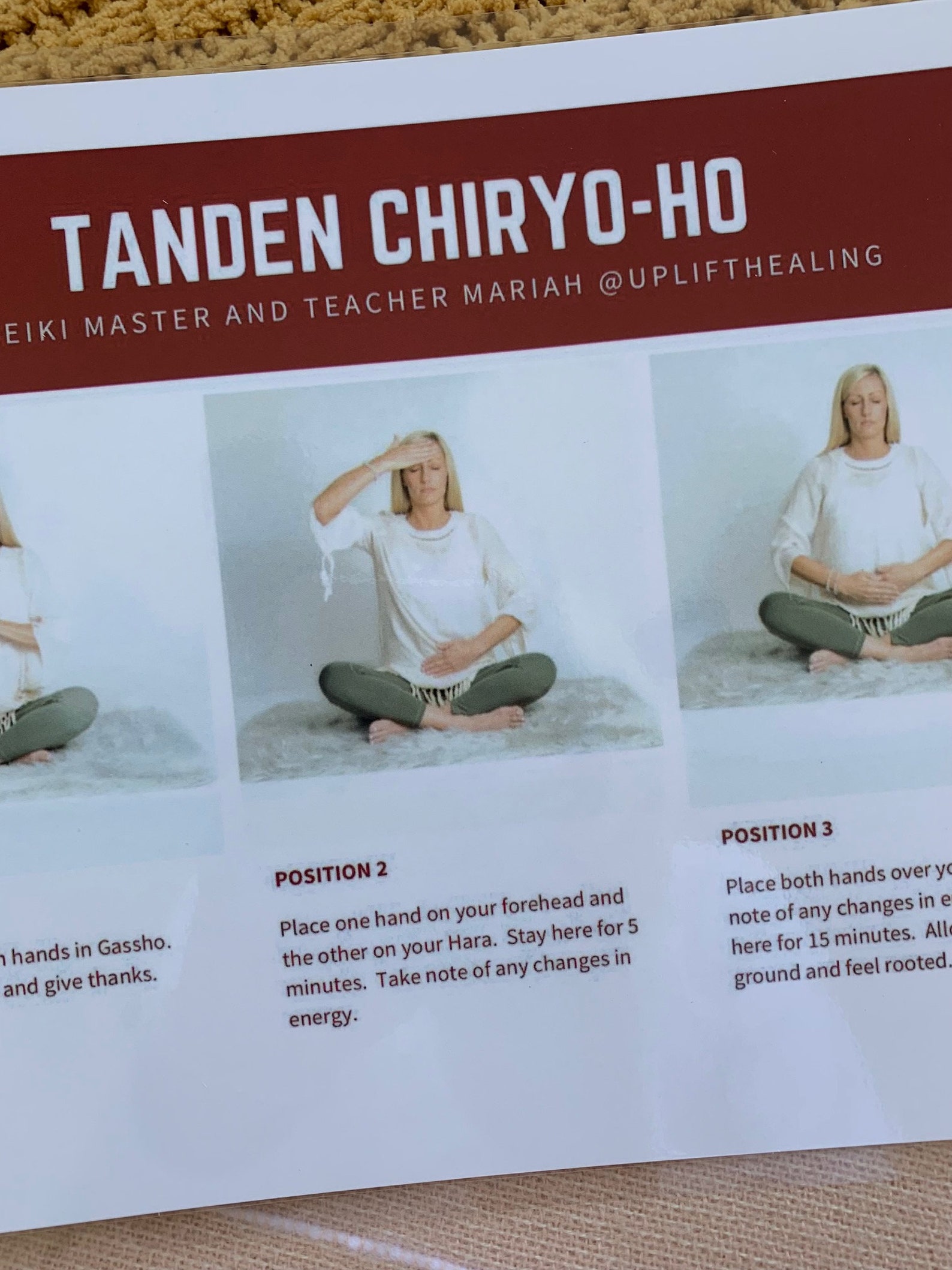 Tanden Chiryo Ho Reiki Meditation Japanese Usui Reiki - Etsy
