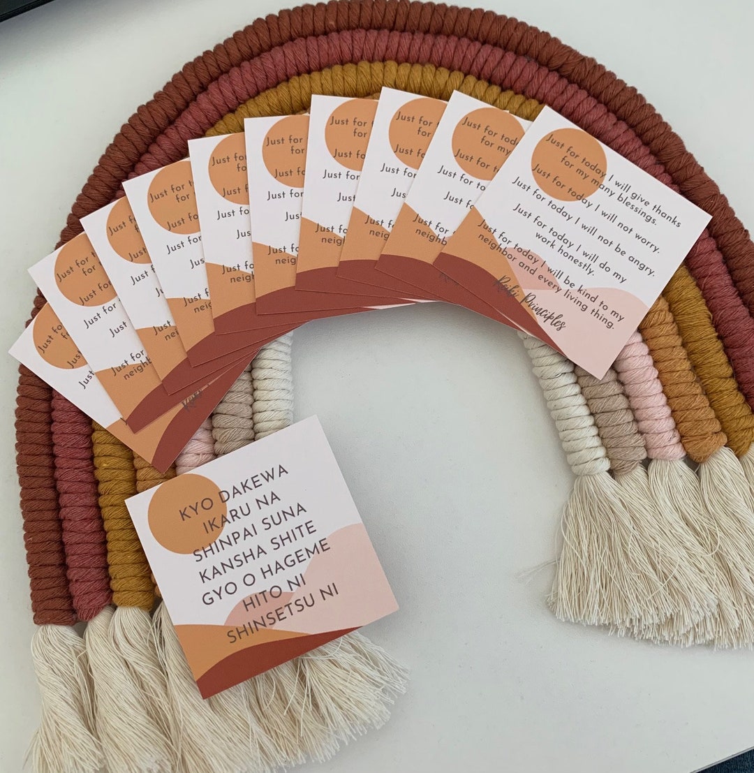 10 CARDS, REIKI PRINCIPLES, Flip Cards, 2.5 X 2.5 Inches, Reiki Master ...