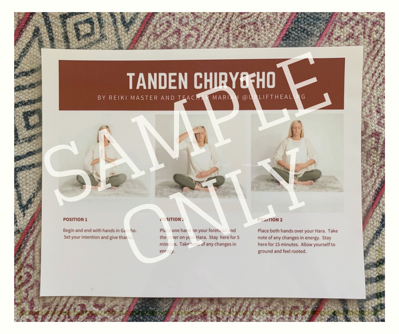 Tanden Chiryo Ho Reiki Meditation Japanese Usui Reiki - Etsy