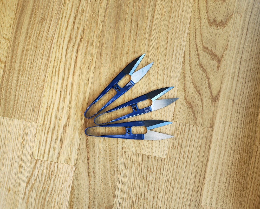 Navy Embroidery Snips - Thread Snips - Yarn Snips - Sharp Carbon Steel ...