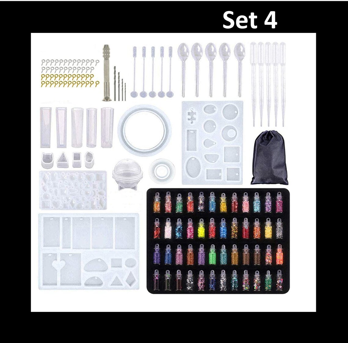 Epoxy Resin Mold Kits for Beginners, Jewellery Making Starter Kit ...
