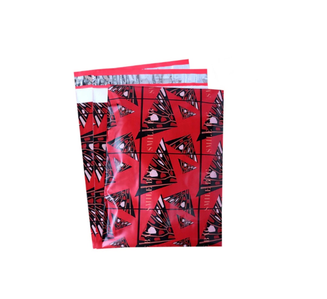 Red Poly Mailers - 26x37 Cm - Poly Mailer Self Seal Plastic Packing ...