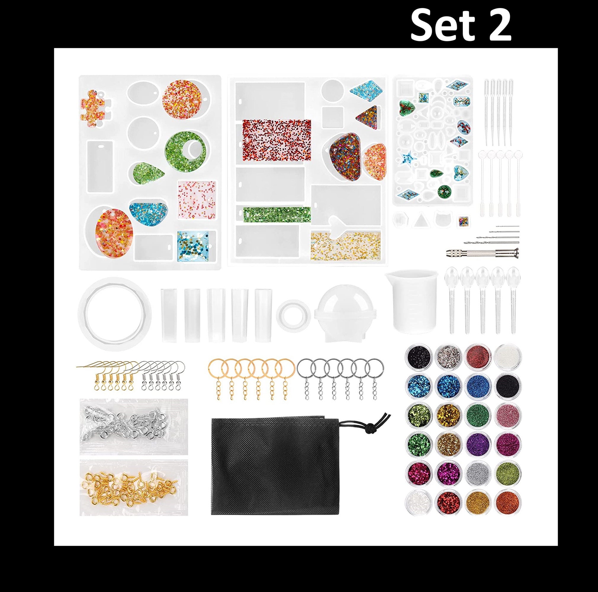 Epoxy Resin Mold Kits for Beginners Jewellery Making Starter | Etsy