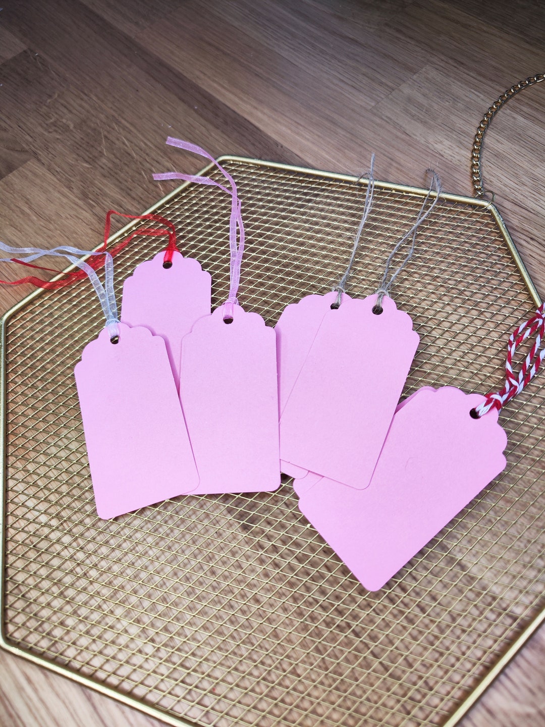 Light Pink Gift Tags Blank Gift Tags Wedding Tags With - Etsy