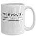 Funny and Sarcastic Nervous Please Approach Slowly Coffee Mug - Etsy