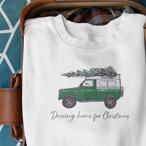 Christmas Jumper | Green Land Rover Christmas Jumper | Land Rover Gifts ...