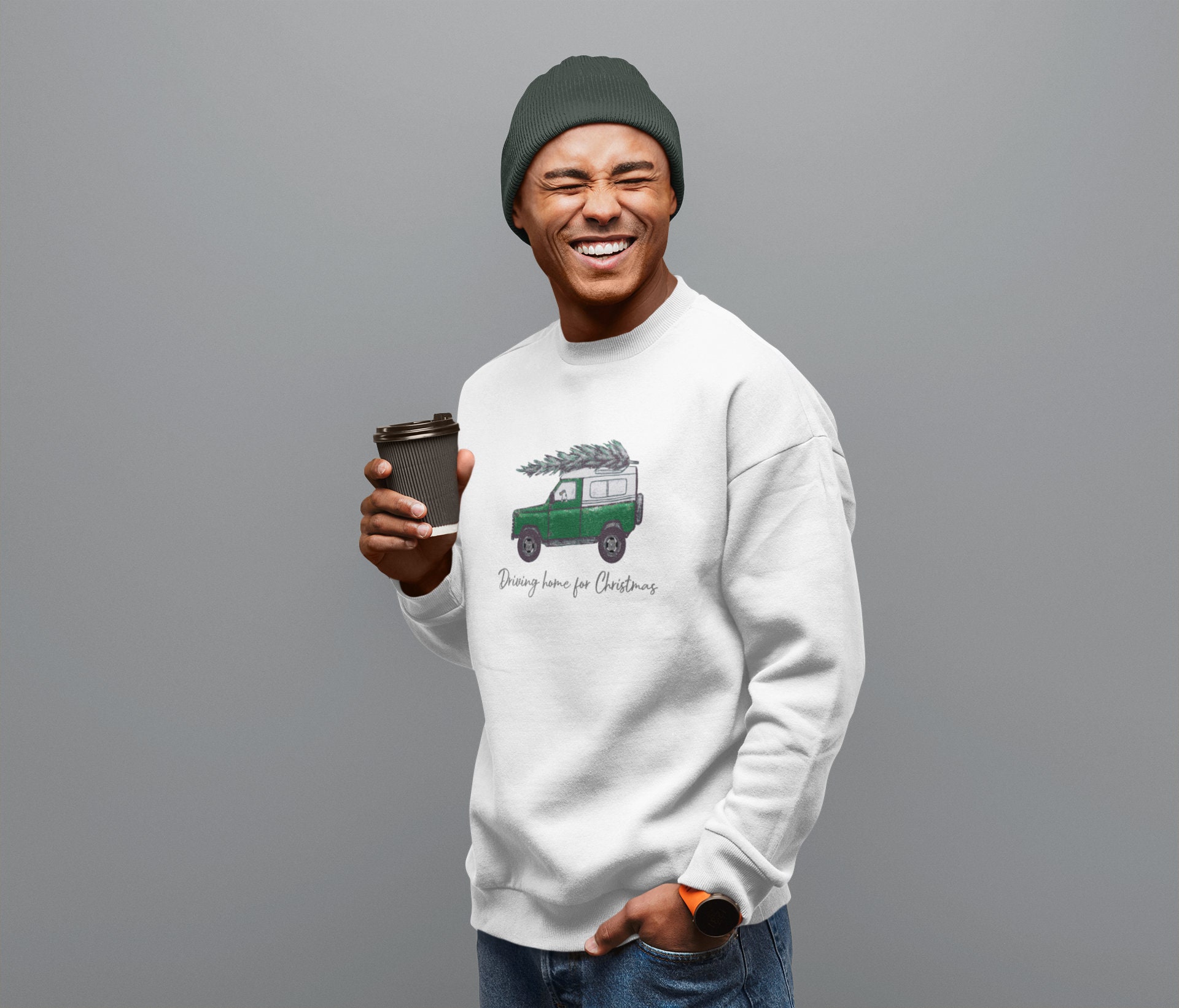 Christmas Jumper | Green Land Rover Christmas Jumper | Land Rover Gifts ...