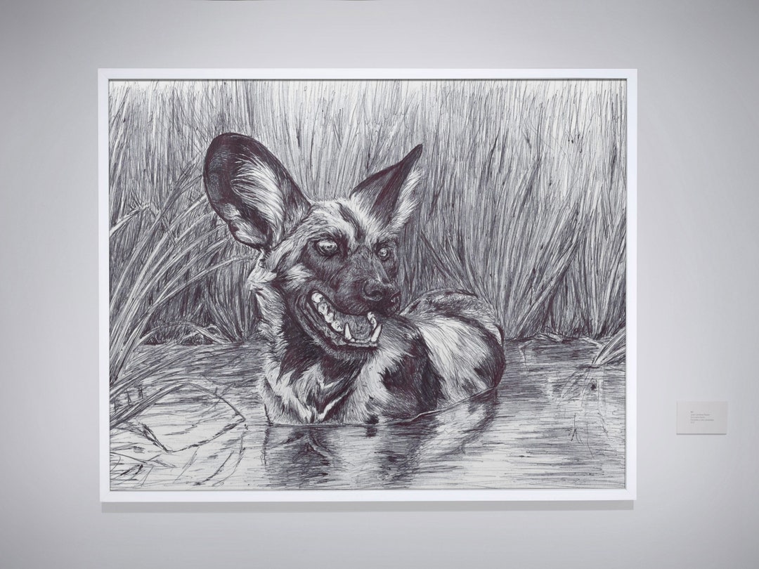 African Wild Dog Art Instant Printable Art Pen African - Etsy
